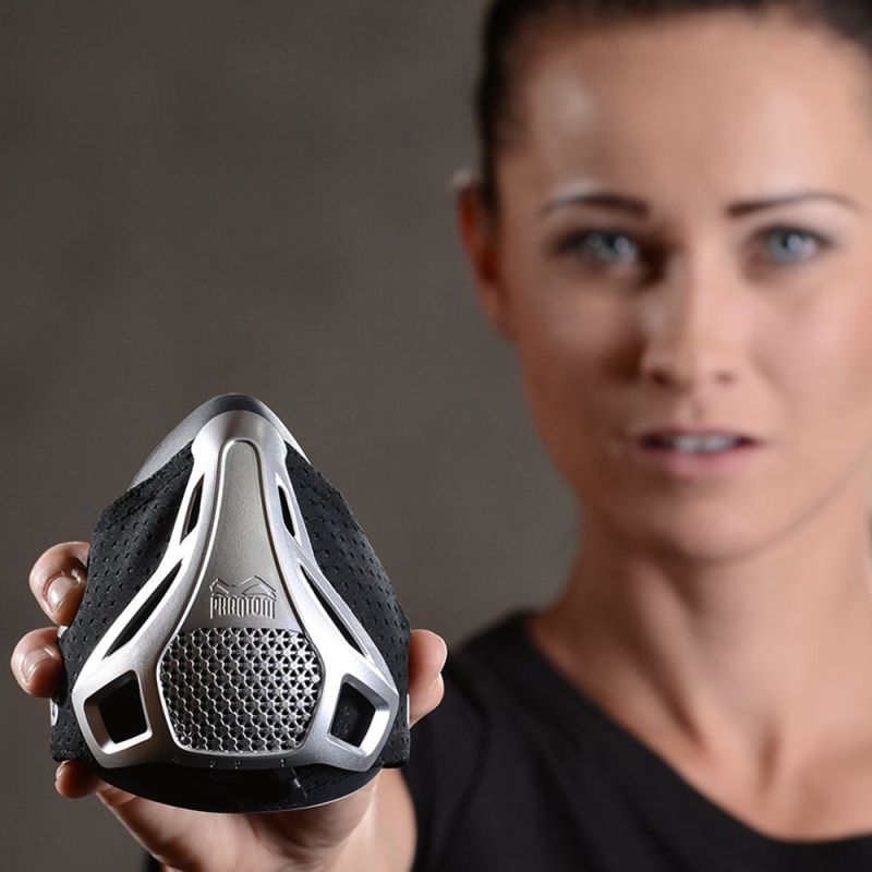 Phantom Training Mask - Zilver - Fitness Seller