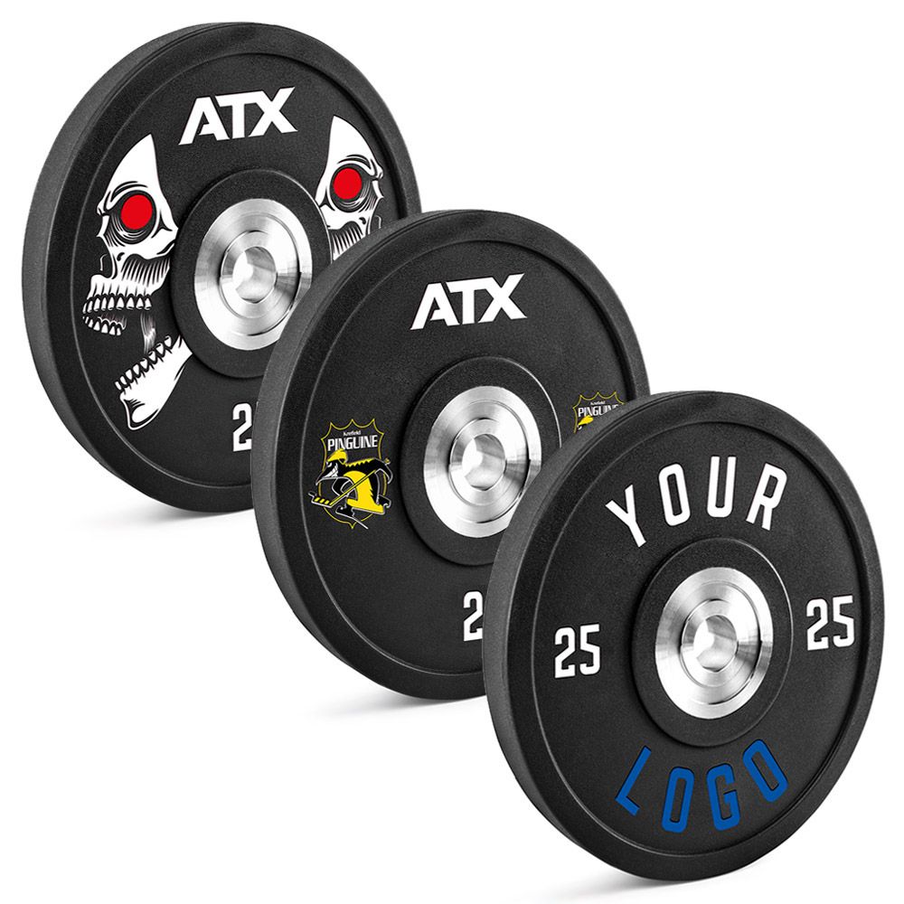 ATX Urethane Bumper Plates met Eigen Logo - Fitness Seller