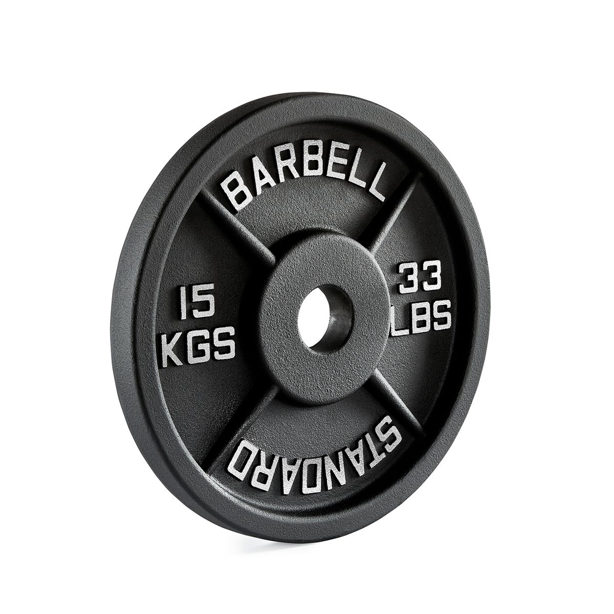 Standard Barbell Olympic Plates - Old school gietijzeren halterschijven ...