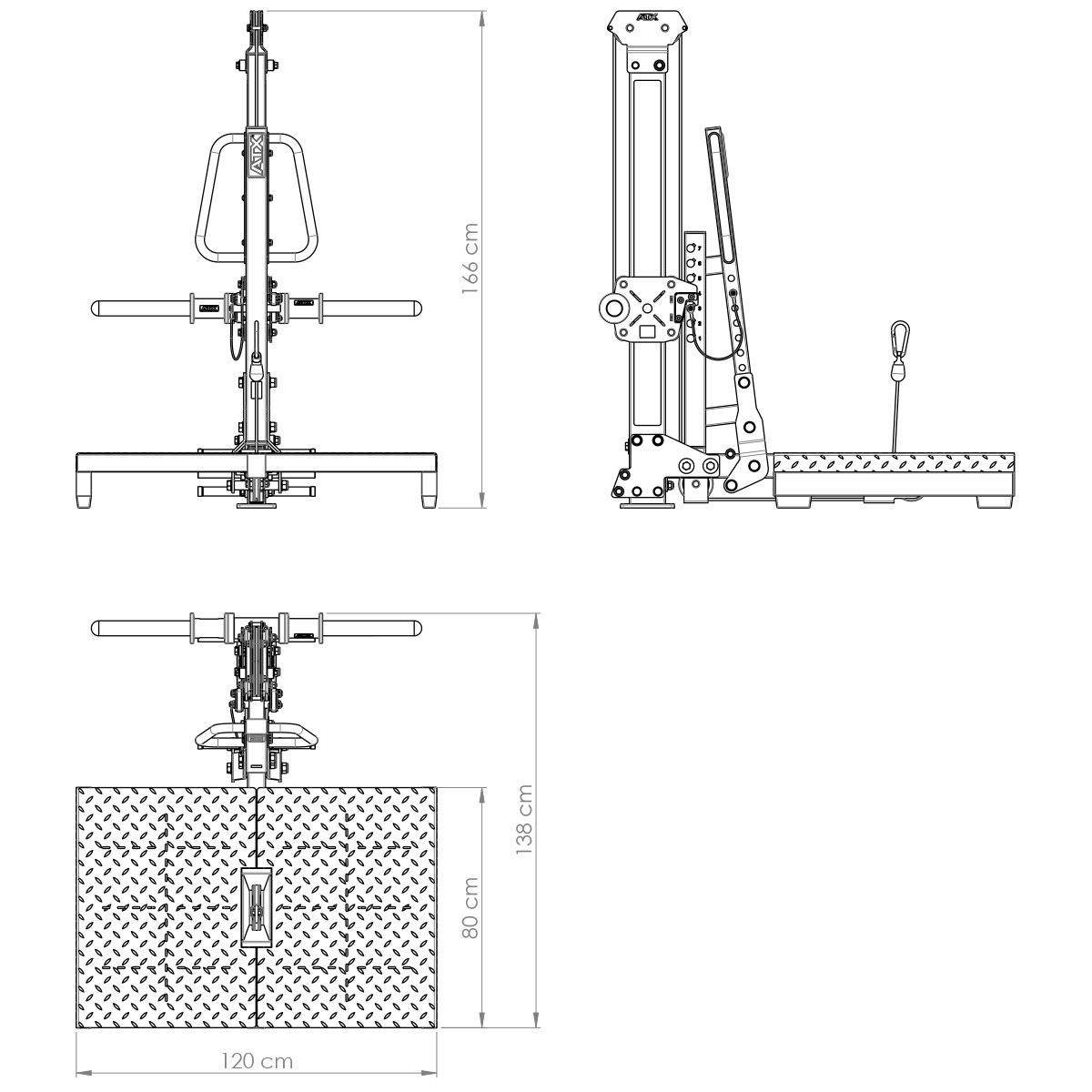 ATX Cable Belt Squat Machine - Fitness Seller