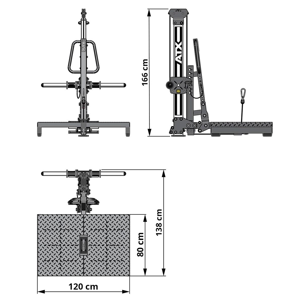ATX Cable Belt Squat Machine - Fitness Seller