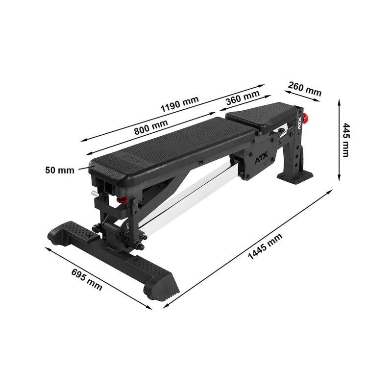 ATX Multi Bench MBX-650 2.0 - PU - Met urethaan kussens - Fitness Seller